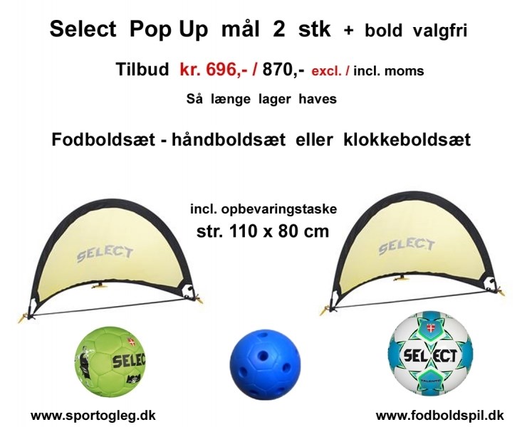 Fodboldmål og net - Tilbud & priser - BKH Sport og Leg, Rødovre